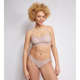 B&uuml;gelloser BH Sloggi "ZERO Feel 2.0", Damen, Gr. XL, N-Gr, rosa (perola), Single Jersey, Obermaterial: 76% Polyamid, 24% Elasthan, unifarben, normal, BHs, herausnehmbare Pads, Microfaser, verstellbare Tr&auml;ger