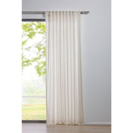 ONDECO Schlaufenschal Mood Gardinen Blickdicht Vorhang Schlafzimmer 1er Set Farbe: Ecru, Gr&ouml;&szlig;e: 135x300 cm