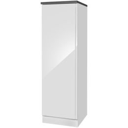 Vorratsschrank KOCHSTATION "KS-Virginia", wei&szlig; (wei&szlig; hochglanz, anthrazit), B:50cm H:165cm T:60cm, Holzwerkstoff, MDF, Schr&auml;nke, Vorratsschrank, 50 cm breit, f&uuml;r viel Stauraum