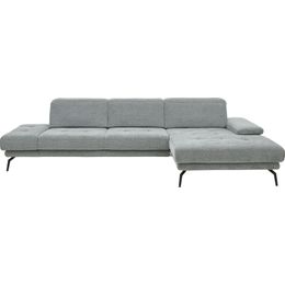 Ecksofa DIE PLANBAR "MP-IN20126 L-Form mit Federkern-Polsterung", blau (ocean), B:328cm H:82cm T:190cm, 100% Polyester, Sofas, Ecksofa, mit Kopfteilverstellung, optional Sitztiefen- & Armteilverstellung
