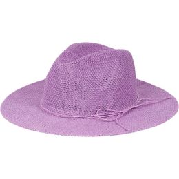 Sonnenhut styleBREAKER "Panama Strohhut", Damen, lila (flieder), Obermaterial: 100% Papierstroh PAS., Modisch, H&uuml;te