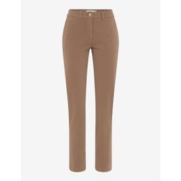 Brax Damen Chino Style MARON S WARM GREIGE, hellbraun, Gr. 32