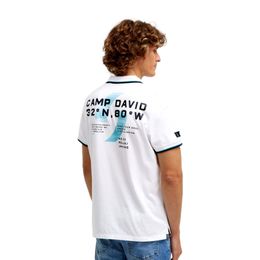 CAMP DAVID Poloshirt Oceanfront Kurzarmshirt mit Polokragen
