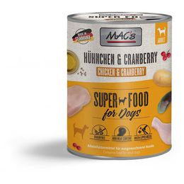 MAC's Dog H&uuml;hnchen und Cranberry Hunde-Nassfutter ohne Getreide 6x800g