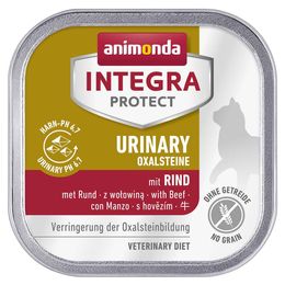 animonda Integra Protect Adult Urinary Oxalstein mit Rind Katzen-Nassfutter getreidefrei 32x100g