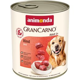 animonda GranCarno Rind Pur Hunde-Nassfutter getreidefrei 6x800g