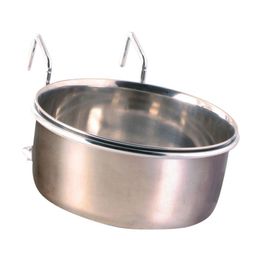 Trixie Edelstahlnapf mit Halter f&uuml;r Zierv&ouml;gel 150 ml/ 7 cm
