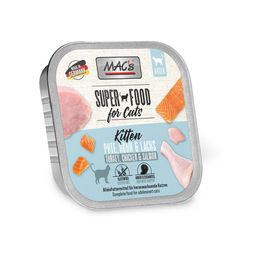 MAC's Cat Kitten Pute, Huhn & Lachs Katzen-Nassfutter getreidefrei 16x100g