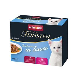 animonda vom Feinsten Raffinesse in Sauce Kitten Katzen-Nassfutter ohne Soja, ohne Zuckerzusatz 8x85g