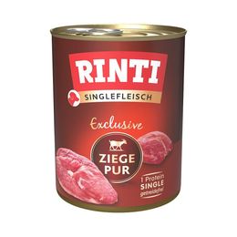 Rinti Singlefleisch Exclusive Ziege Pur Hunde-Nassfutter getreidefrei 6x800g