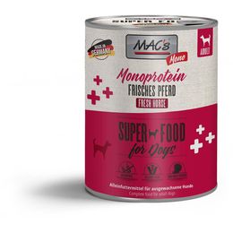 MAC's Dog Mono Pferd Hunde-Nassfutter getreidefrei 6x800g