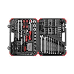 Gedore RED Steckschl&uuml;sselsatz, Set 232tlg, 1/2 1/4 Zoll Antrieb, Adapter Werkzeug, Knarre N&uuml;sse Bithalter Bits, R46003232 (3300185)