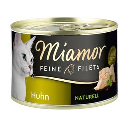 Miamor Feine Filets Naturell Huhn Katzen-Nassfutter fettarm 12x156g