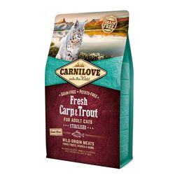 Carnilove Cat Adult Fresh - Carp & Trout / Sterilised Katzen-Trockenfutter getreidefrei 2kg