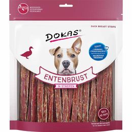 Dokas Entenbrust in Streifen Hundesnacks ohne Farbstoffe 500g
