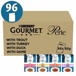 Gourmet Perle Erlesene Streifen in Gelee Mixpaket Katzen-Nassfutter ohne k&uuml;nstliche Farb- 96x85g