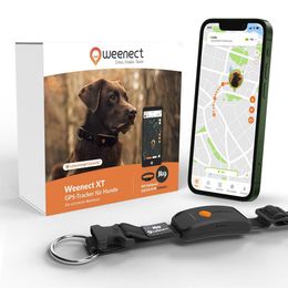 Weenect XT GPS Tracker f&uuml;r Hunde ab 6 kg schwarz