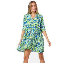 PM SELECTED Damen Tunikakleid Sommerkleid Jersey Strandkleid mit Muster PM31
