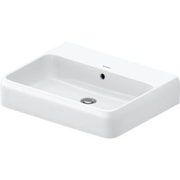 Duravit Collection One Waschtisch 2382600060 60 x 47 cm, wei&szlig; Hochglanz, ohne Hahnloch, mit &Uuml;berlauf, Hahnlochbank