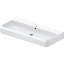 Duravit Collection One Waschtisch 2382100060 100 x 47 cm, wei&szlig; Hochglanz, ohne Hahnloch, mit &Uuml;berlauf, Hahnlochbank