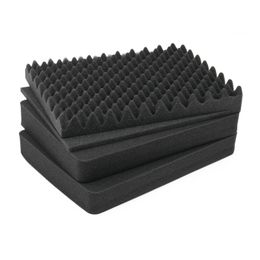 HMF ODR100 Koffereinlagen mit Rasterschaumstoff f&uuml;r Outdoor-Fotokoffer, 4er Set, 37,5 x 27 cm