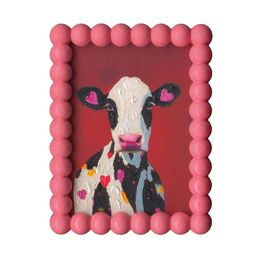SONSTIGE Gem&auml;lde PINK COW