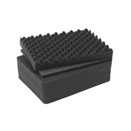 HMF ODR100 Koffereinlagen mit Rasterschaumstoff f&uuml;r Outdoor-Fotokoffer, 3er Set, 31 x 23 cm