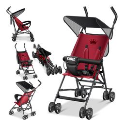 Kidiz&reg; Kinderwagen CITY Buggy Kinderbuggy klappbar Sportwagen Faltbar 360&deg; 4-Zoll-R&auml;der Inkl. Sonnen- und Regenverdeck zusammenklappbar 5-Punkt-Sicherheitsgurt ab 6 Monate