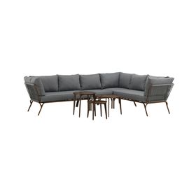 Dining-Loungeset Roxo ca. 283x221 cm Grau
