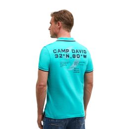 CAMP DAVID Poloshirt Oceanfront Kurzarmshirt mit Polokragen