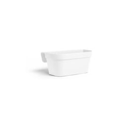 GARDEN ID Pflanzgef&auml;&szlig; mit Haken &ndash; GARDEN ID Stern &ndash; Wei&szlig; 50 x 21 cm &ndash; Einfache Befestigung &ndash; Wasserspeicher &ndash; recycelt und zu 100 % recycelbar