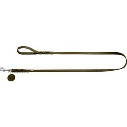 Hunter F&uuml;hrleine Solid Education oliv 1,1 cm, 2 m