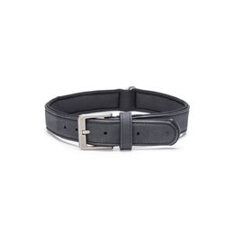 Beeztees Hundehalsband 'Balacron AX' Kunstleder schwarz 52-62 x 3 cm