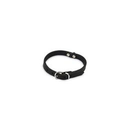 Beeztees Hundehalsband Leder schwarz 37 x 1,2 cm