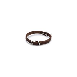 Beeztees Hundehalsband Leder braun 32 x 1 cm