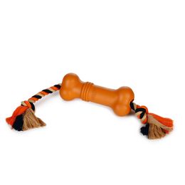Beeztees Hundespielzeug Knochen 'Sumo Fit Bone' Naturgummi orange 20 cm