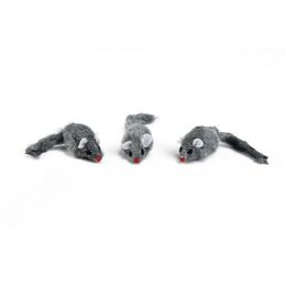 Beeztees Katzenspielzeug Pl&uuml;schmaus 5 cm, 3er-Pack