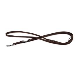 Beeztees Hundef&uuml;hrleine Leder braun 200 x 1,2 cm