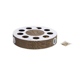 Beeztees Katzen-Kratzspielzeug 'Hide' mit Spielball &Oslash; 35 x 7 cm