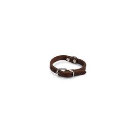 Beeztees Hundehalsband Leder braun 27 x 1 cm