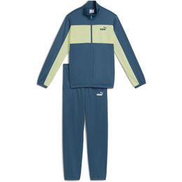 Puma Colorblock Trainingsanzug Jungen - Gr&ouml;&szlig;e 176 - blau