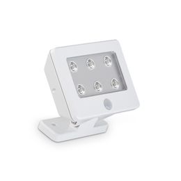 Briloner LED-Au&szlig;enleuchte mit Sensor 'Lero Outdoor' wei&szlig;, 6 Spots