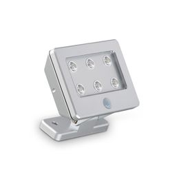 Briloner LED-Au&szlig;enleuchte mit Sensor 'Lero Outdoor' titanfarben, 6 Spots