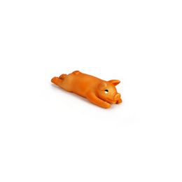 Beeztees Hundespielzeug Schwein orange 24 cm, mit Squeaker