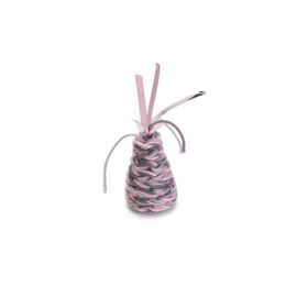 Beeztees Katzenspielzeug Kegel 'Mara' Wolle rosa/grau mit Katzenminze 7 cm