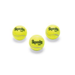 Beeztees Hundespielzeug Tennisball mit Quitsche gelb &Oslash; 5 cm, 3er-Pack