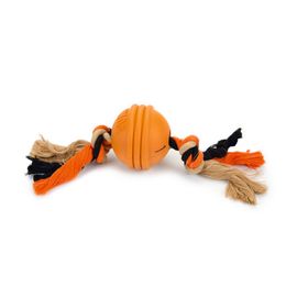 Beeztees Hundespielzeug Ball 'Sumo Fit Ball' Naturgummi orange &Oslash; 7,9 x 31,8 cm