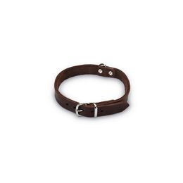 Beeztees Hundehalsband Leder braun 47 x 1,8 cm