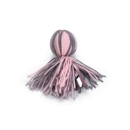 Beeztees Katzenspielzeug Oktopus Ball 'Octy' Wolle rosa/grau mit Katzenminze &Oslash; 5 x 15 cm