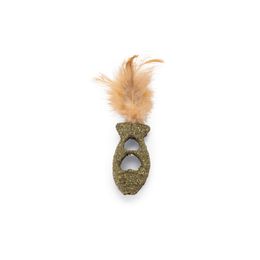 Beeztees Katzenspielzeug Catnip Fisch mit Federn 12 x 3,5 cm